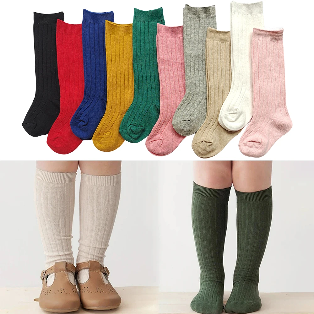 New-Baby-Stockings-Spanish-Boys-And-Girls-Cotton-Sock-Long-Soft-Striped ...