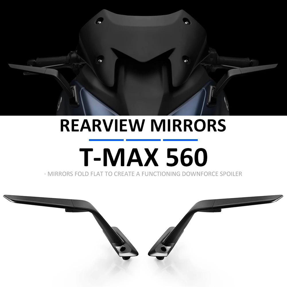 360-Rotatable-Mirror-Motorcycle-Rearview-Mirror-HD-Blue-Reflector ...