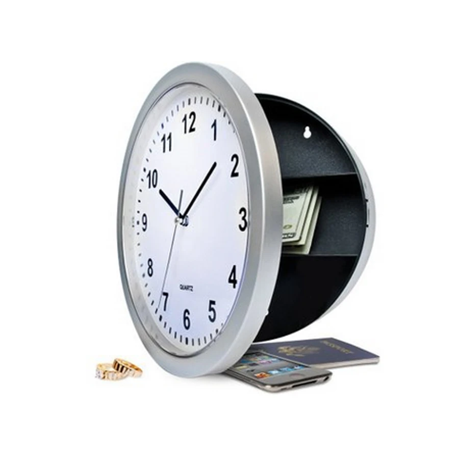 Round-clock-safety-box-safe-hidden-safety-box-clock-hanging-wall-clock ...
