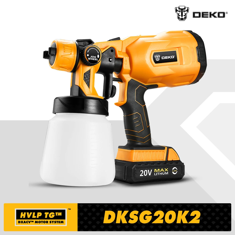 DEKO-Spray-Gun-20V-220V-High-Power-Home-Electric-Paint-Sprayer-NO ...
