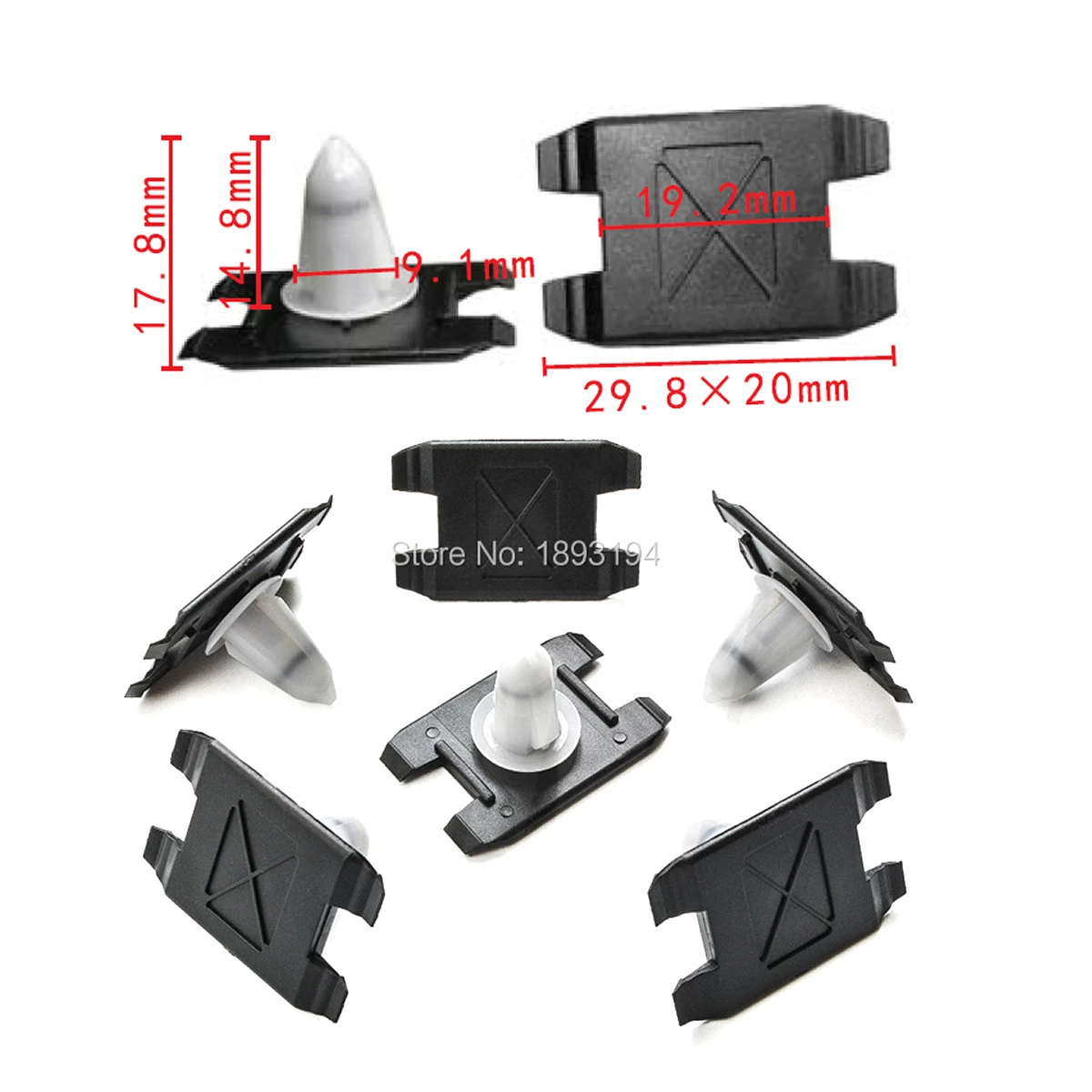 20x-100x-OEM-for-BMW-E38-F25-Front-Wheel-Arch-Guard-Trim-Clip-8259025 ...