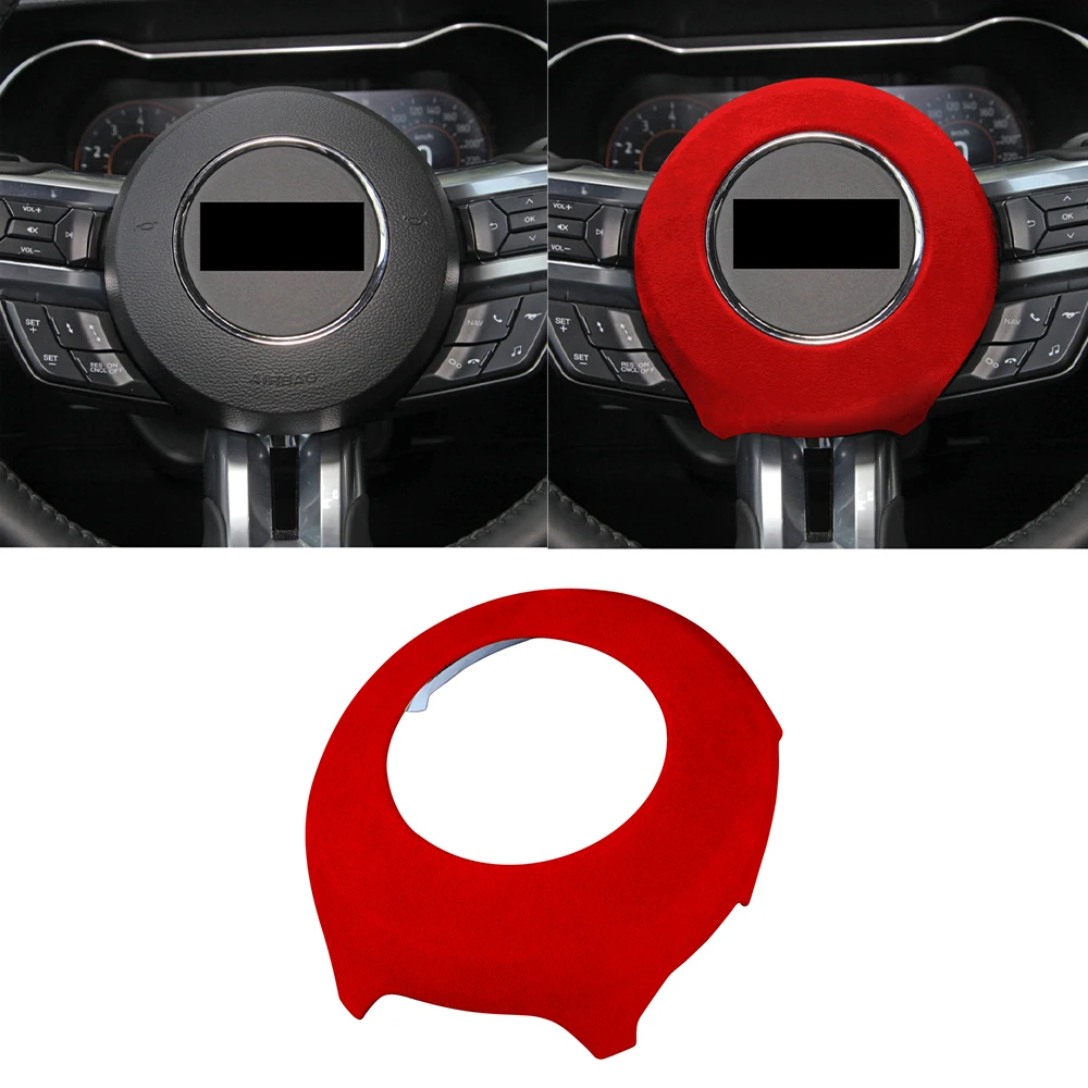 Steering Wheel Airbag Sticker Decorate Trim Cover for Mustang 2015 2016 ...