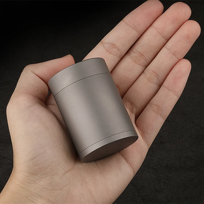 Titanium-Alloy-Canister-Cans-Portable-Medicine-Box-Sealed-Bins-Pill ...