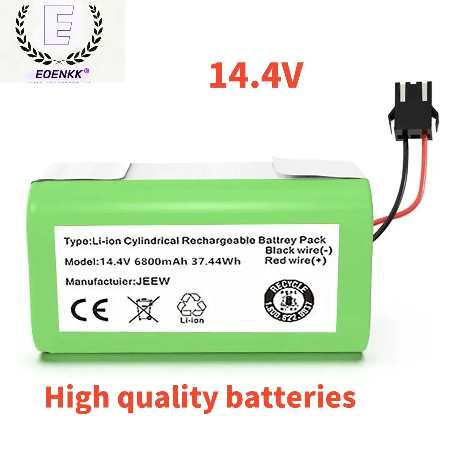 EOENKK-14-4V-6800mAh-18650-Li-lon-Battery-for-Cecotec-Conga-1290-1390 ...