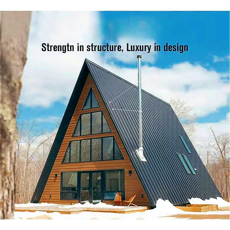 Prefabricated Triangular Wooden House for Mountain Retreat Holiday ...