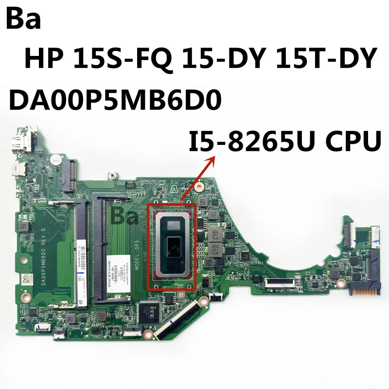 For-HP-15S-FQ-15-DY-15T-DY-Laptop-Mainboard-DA00P5MB6D0-CPU-i5-8265U ...