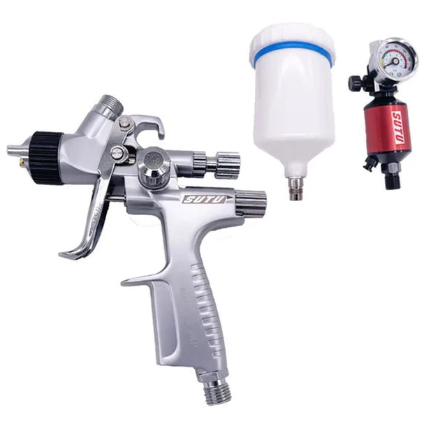 SUTU Spray Gun Water Based Air Spray Gun 1.3MM Nozzle Painting Guns ...