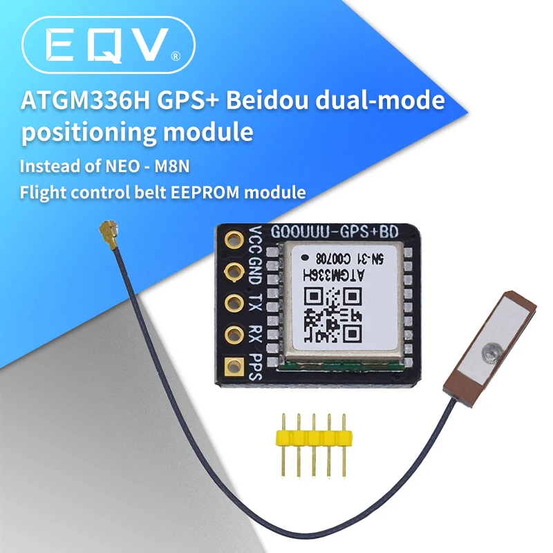 GPS+BDS dual-mode module flight control satellite positioning navigator, ATGM336H replacement ...