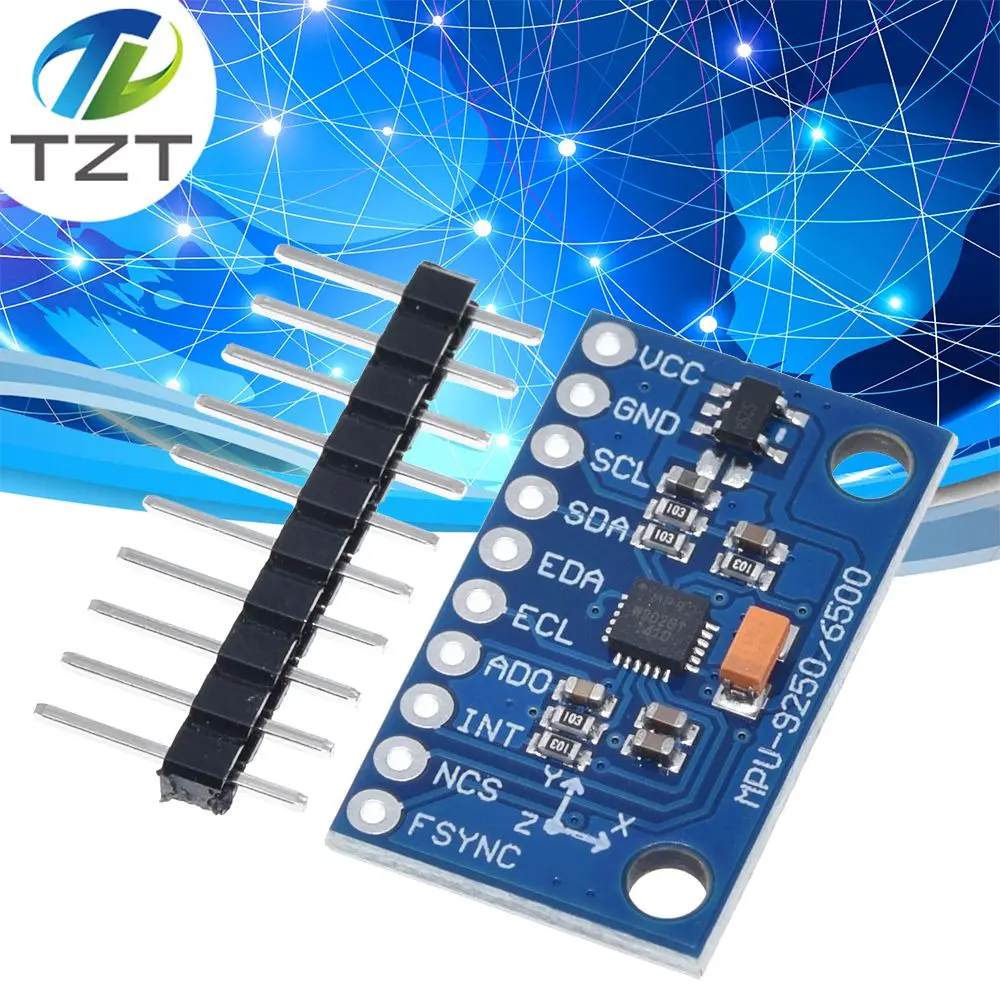 Spi Iic Gy 9250 Mpu 9250 Mpu 9250 9 Axis Attitude Gyro Accelerator Magnetometer Sensor Module