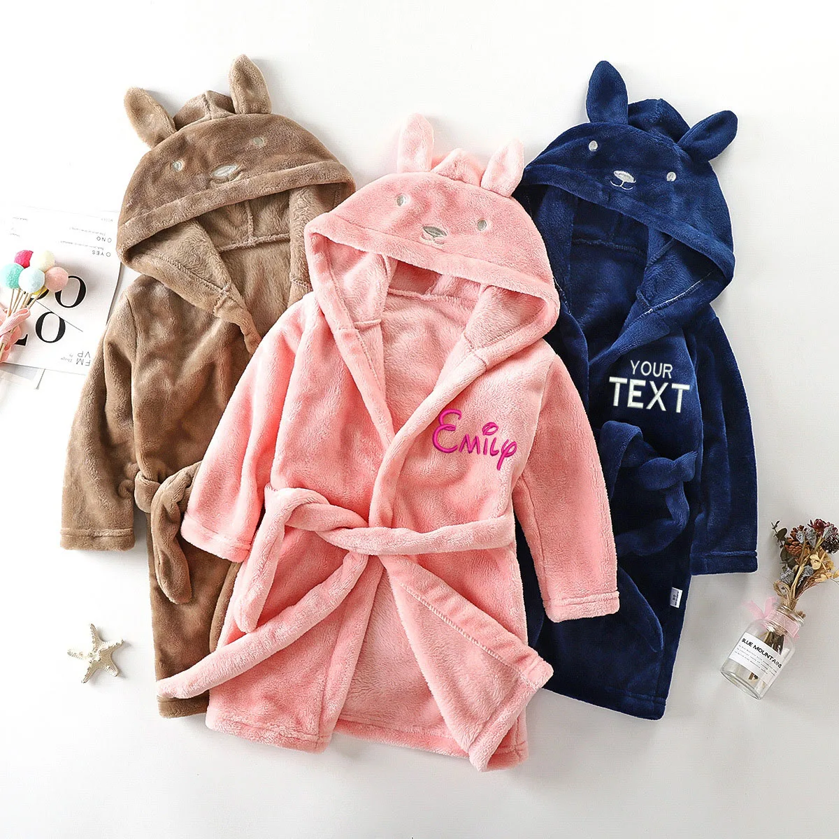 Personalized-Autumn-Winter-Kids-Hooded-Bathrobe-Baby-Bath-Robes-Boys ...