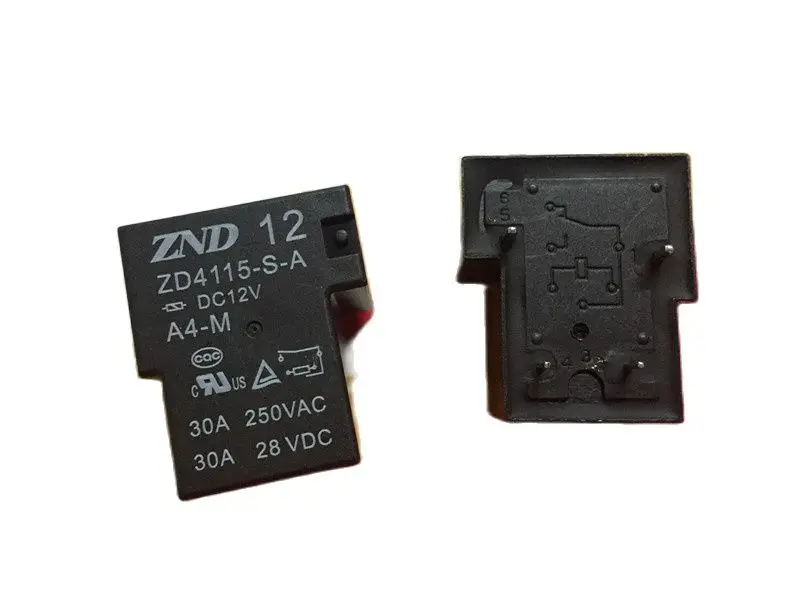 ZND-ZD4115-S-A-12VDC-A4-M-one-group-of-normally-open-4-pin-30A250VAC ...