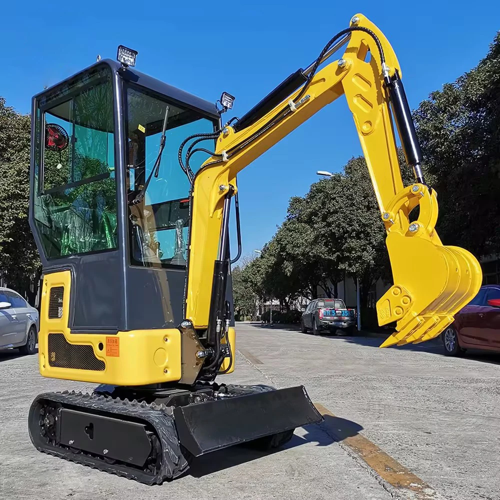 Mini-Escavadeira-com-Cabine-Escavadeira-Hidr-ulica-para-Jardins ...