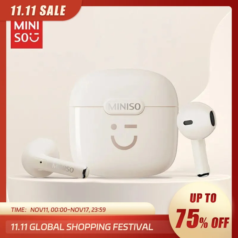 MINISO-M06-Earphones-Bluetooth-5-3-Noise-Reduction-Stereo-Earbuds ...