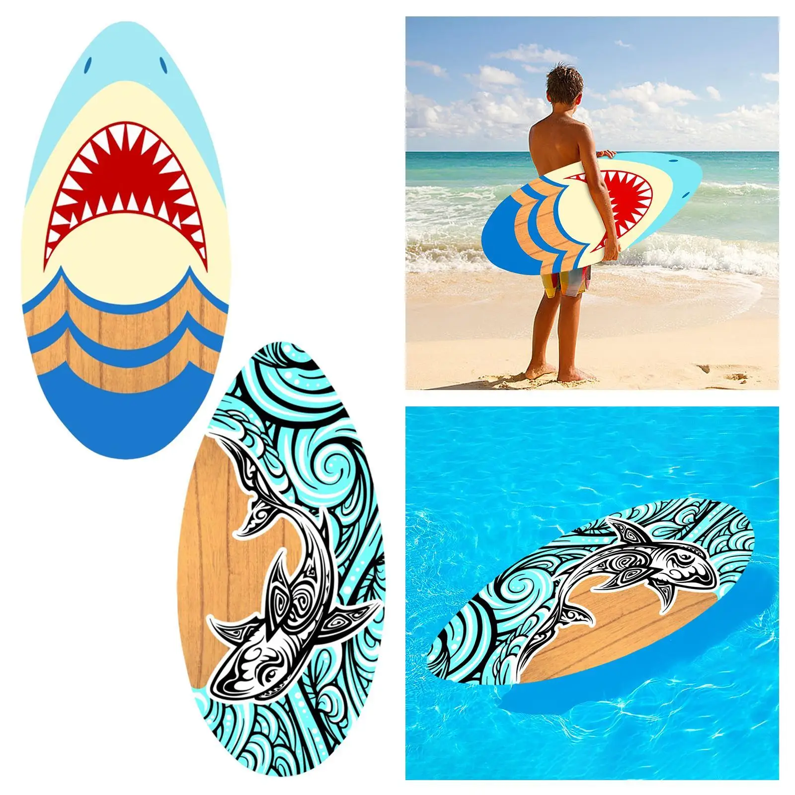 Skimboard Shallow Water 35 Inches Standing Beach Toys Small Surfboard ...