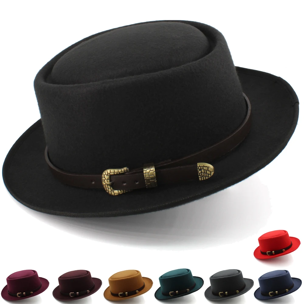 Sombreros-cl-sicos-de-lana-para-hombre-y-mujer-sombrero-Retro-Fedora ...