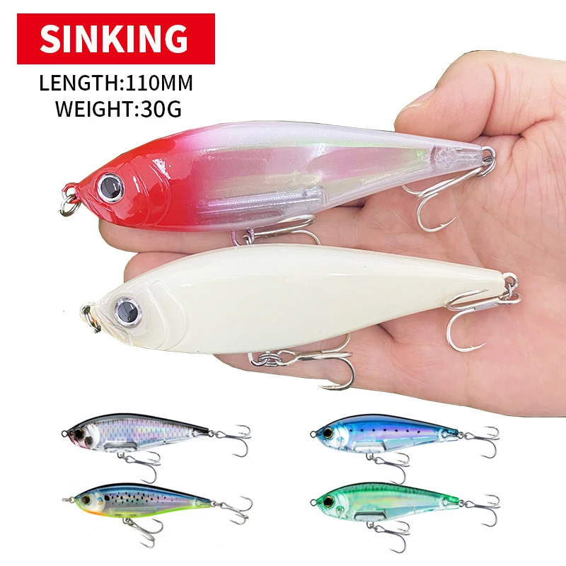 1pcs-110mm-30g-Sinking-Pencil-Bait-Trout-Wobblers-Carp-Fishing-Jerkbait ...