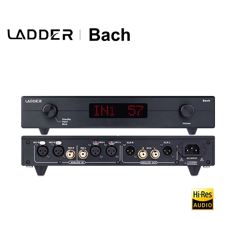 LADDER Bach Hi-Res Audio Fully Balanced Preamplifier R-2R Structure ...
