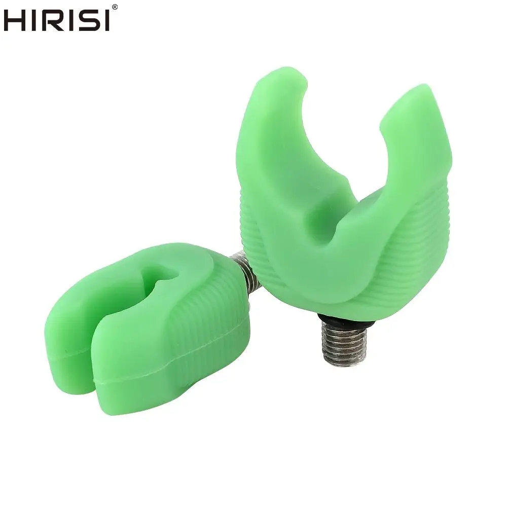 2pcs fluorescent Rubber butt rests rod pod rest Gripper rod rest heads ...