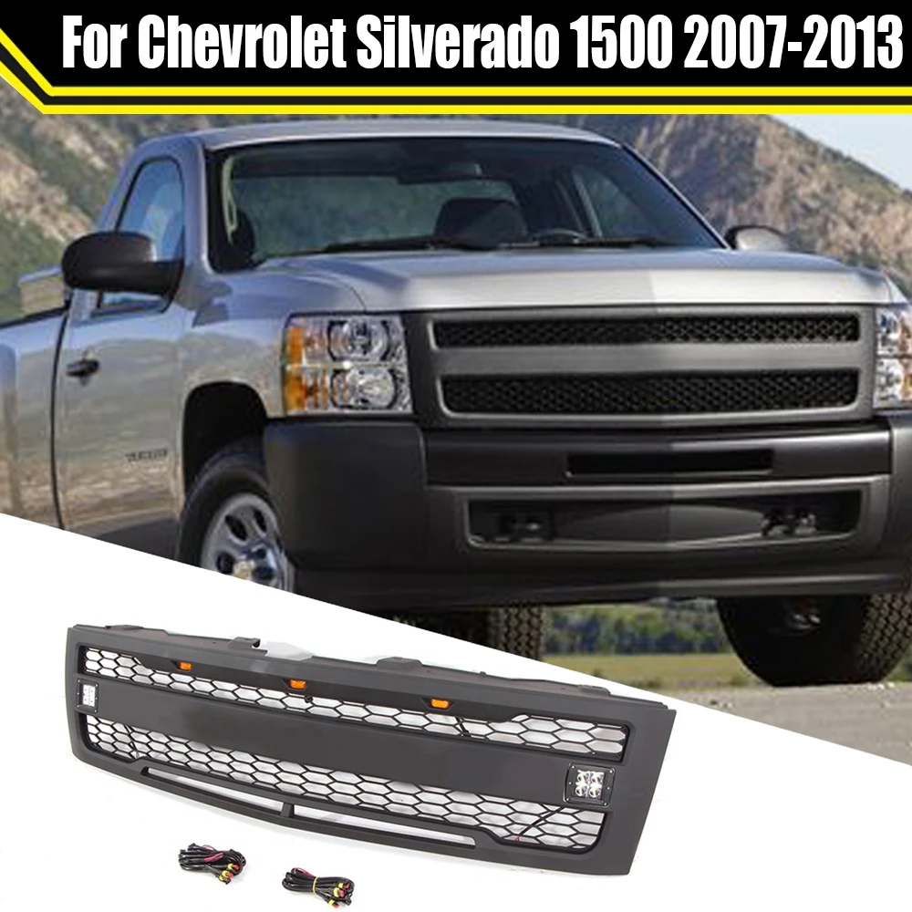 Auto Modified Front Bumper Grill For Chevrolet Silverado 1500 2007-2013 ...