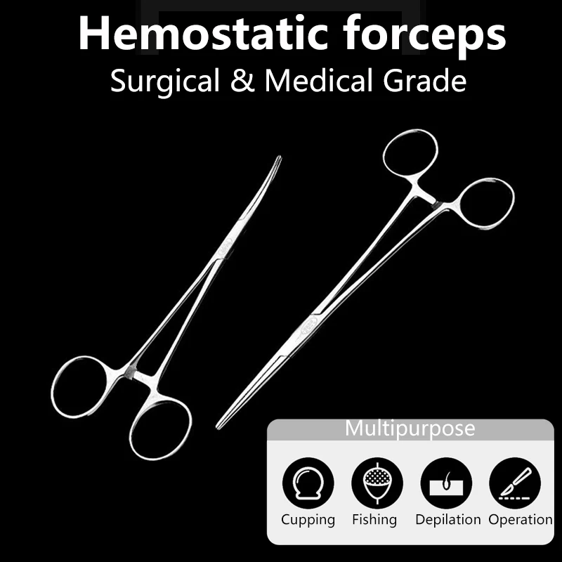 Pinzas hemostáticas médicas JUSTLANG, pinzas de sutura quirúrgica de ...