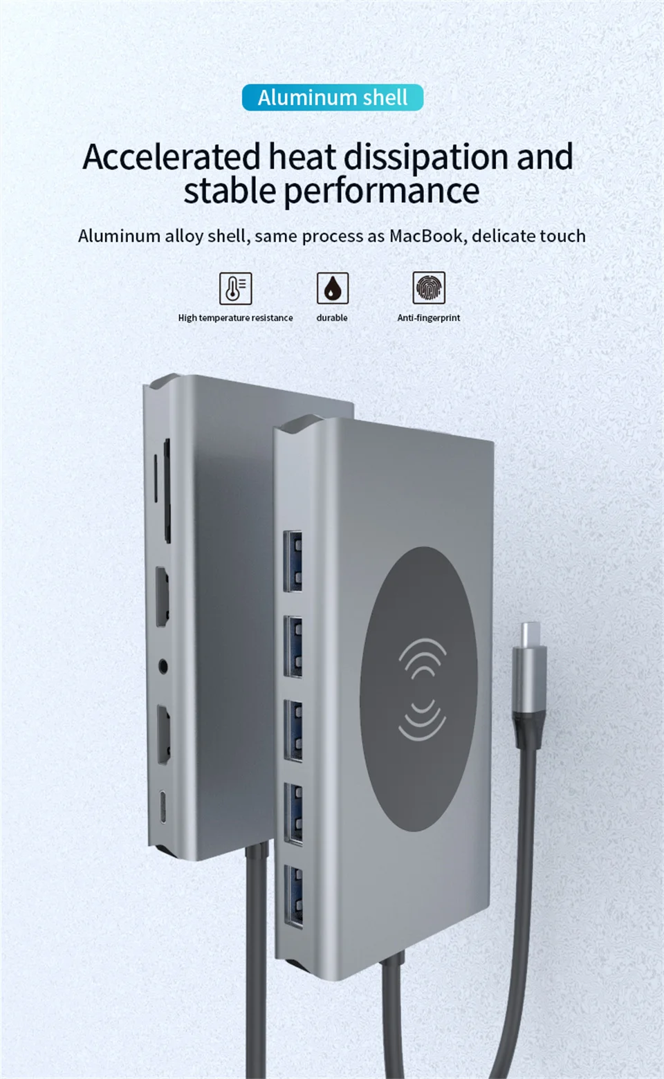 Batterie ordinateur portable,Station d'accueil Hub de Type C,adaptateur ...