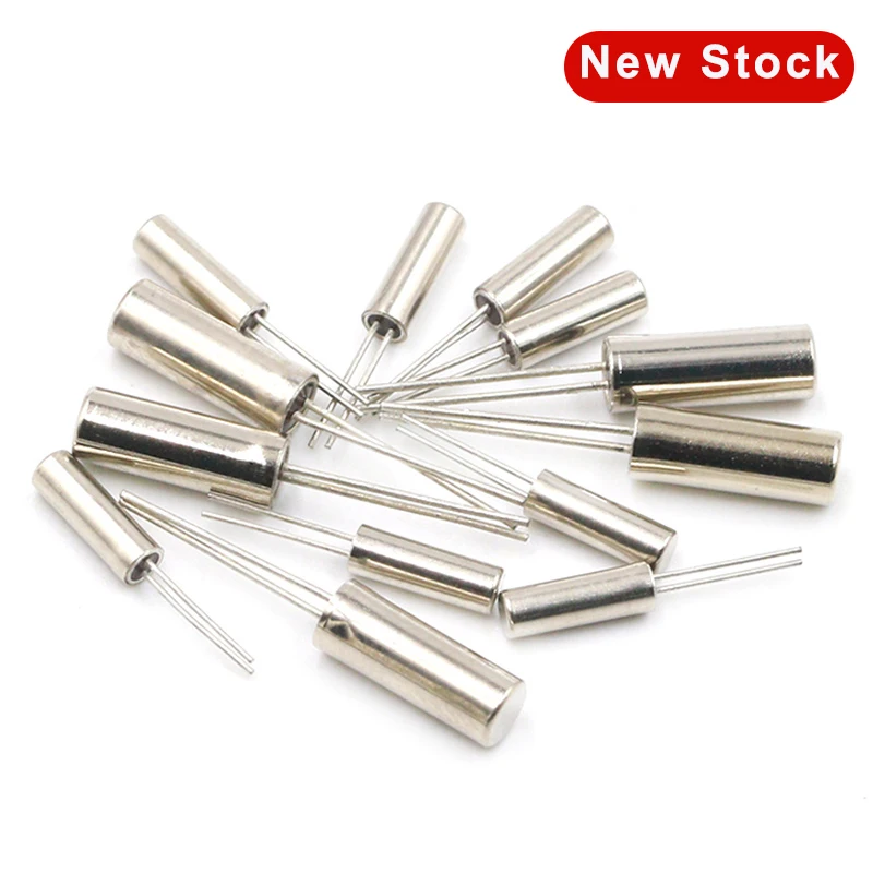 20pcs 32.768kHz 32.768 kHz 32768HZ 32.768k Hz Frequency Oscillator Crystal Cylender 3X8 mm 3*8 ...