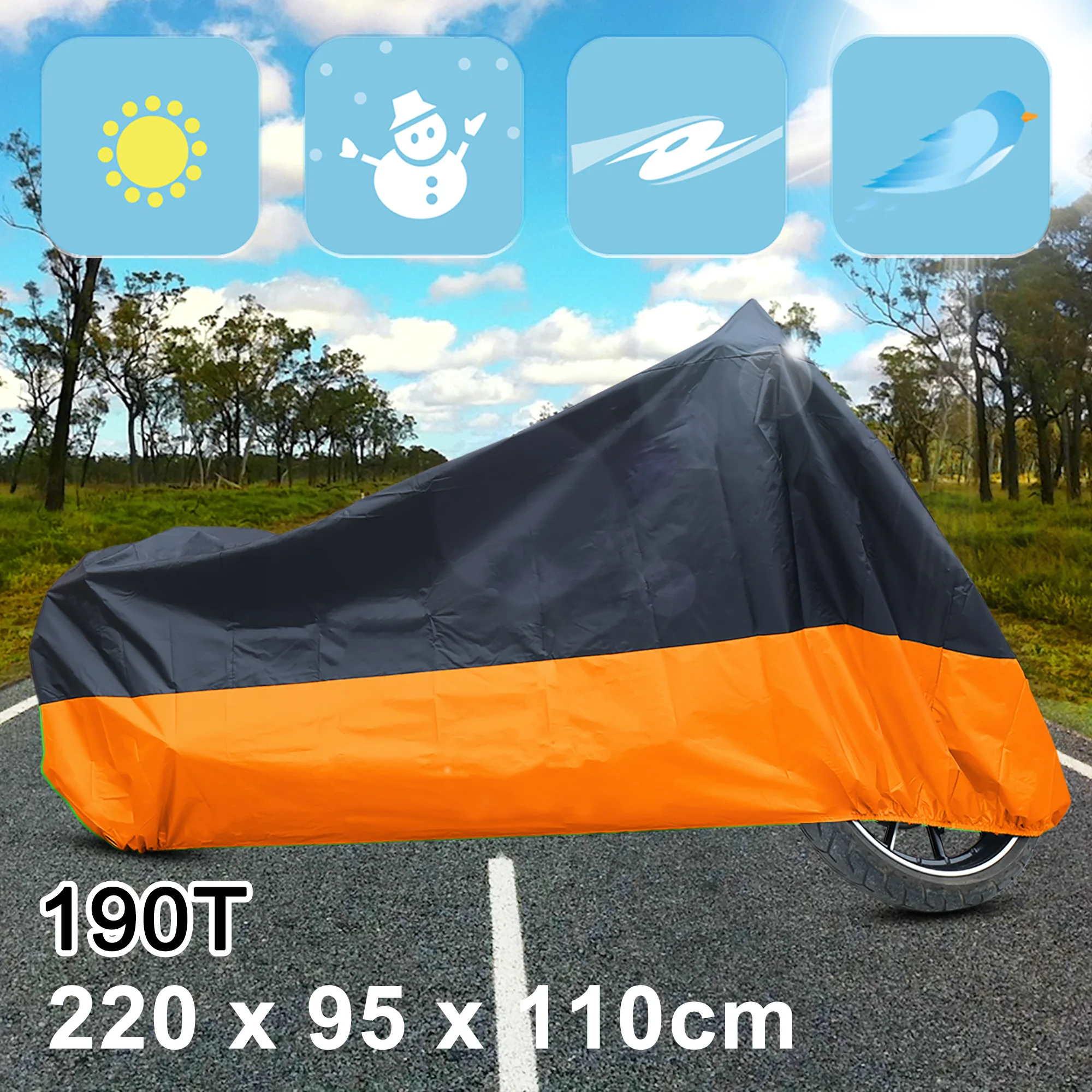 Motoforti-L-XL-XXL-XXXL-180T-Universal-Motorcycle-Covers-Waterproof ...
