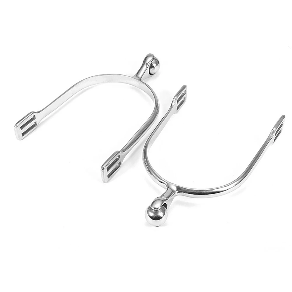 Horse-Riding-Spurs-Western-Durable-Stainless-Steel-Spurs-Roller-Ball ...