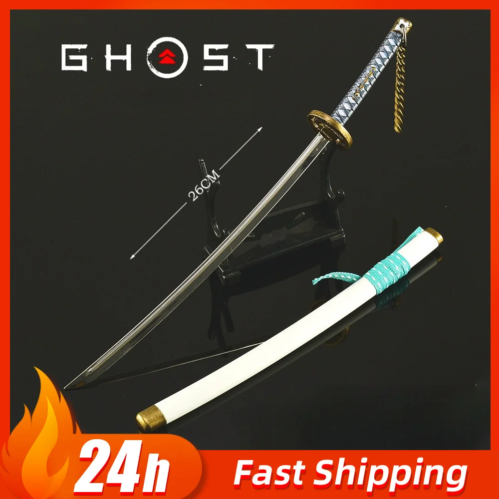 26cm Ghost of Tsushima Immortal Hope Toy Samurai Sword Game Peripheral ...