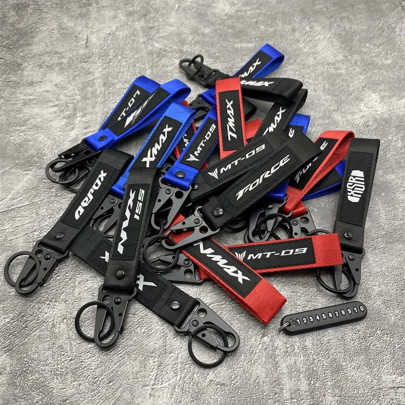 Motocicleta Bordado Logo Keychain, Chaveiro, Anel Cadeia, Yamaha NMAX ...