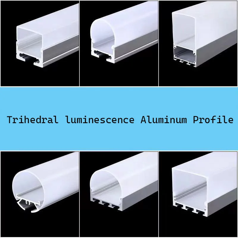 Three Side Luminous Led Line Light Aluminum Profile Hard Bar Strip ...