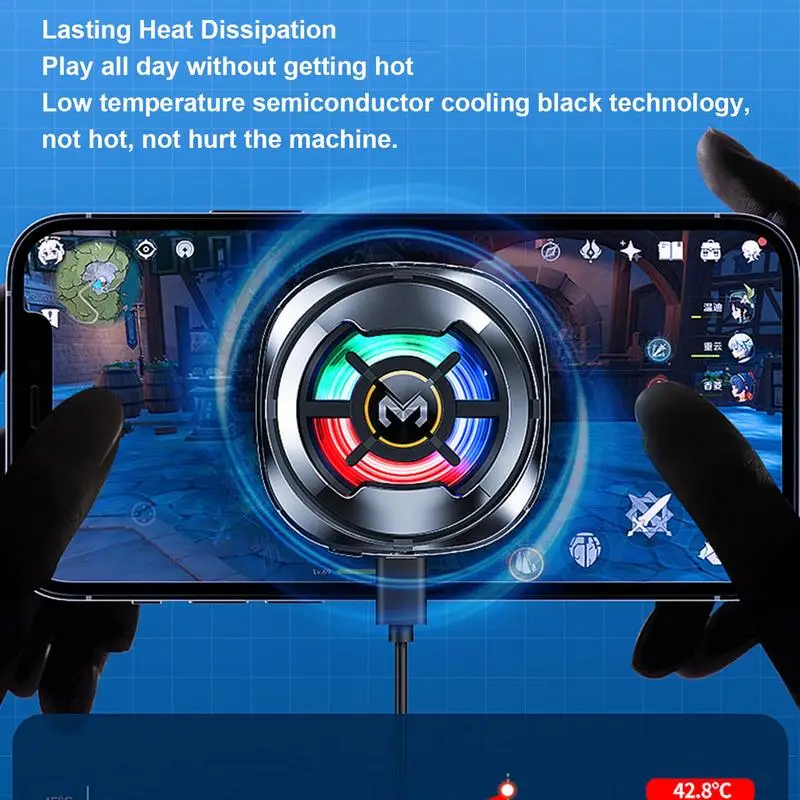 Mobile-Phone-Radiator-3-Speeds-Smartphone-Cooling-Fan-Phone ...