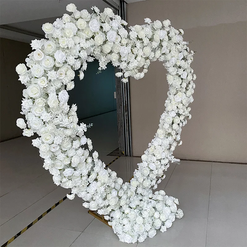 New-heart-shaped-shelf-flower-art-package-shopping-mall-display-flower ...