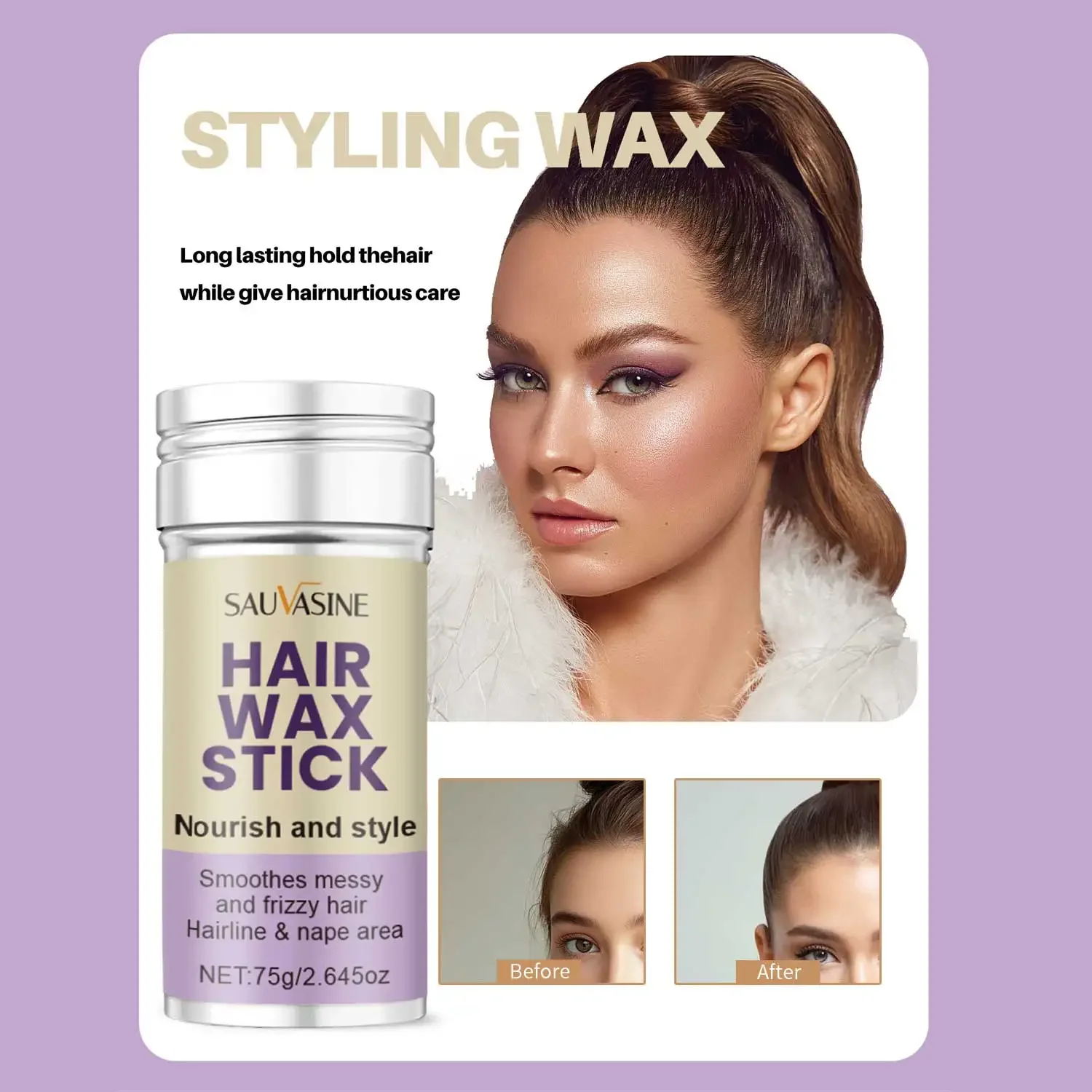 75g-15g-Hair-Wax-Stick-Edge-Control-Gel-Cream-Hair-Frizz-Fixed-Fluffy ...