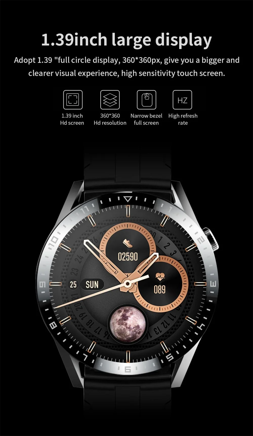 1020 Minute Small Voice Recorder Smart Watch Men 4GB Memory Local MP3 ...