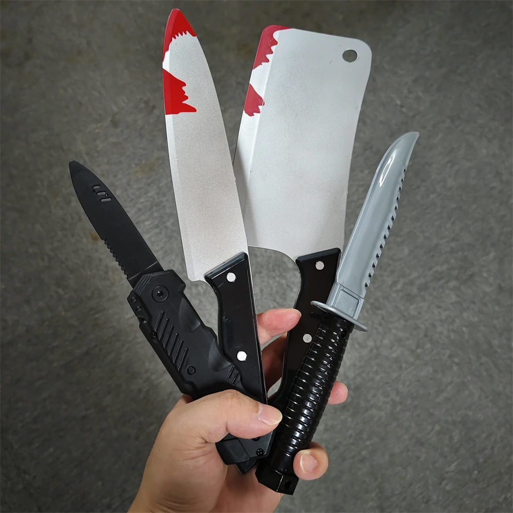 Various-Retractable-Knife-Bloody-Plastic-Knife-Dagger-Halloween-Party-Cosplay-Horror-Killer-Prop ...