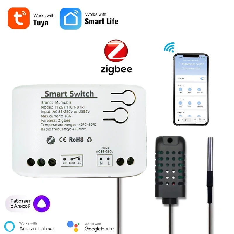 Mumubiz-interruptor-inteligente-Zigbee-1-Gang-con-Sensor-de-temperatura ...