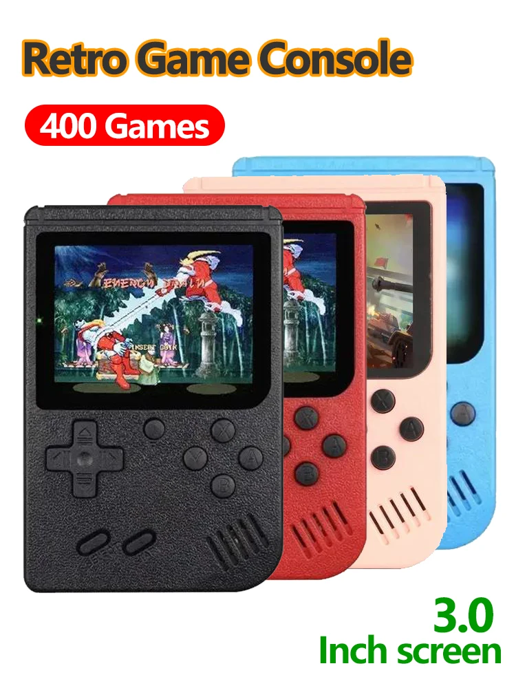 400-Games-in-1-Retro-Handheld-Game-Console-3-0inch-Color-LCD-Portable ...