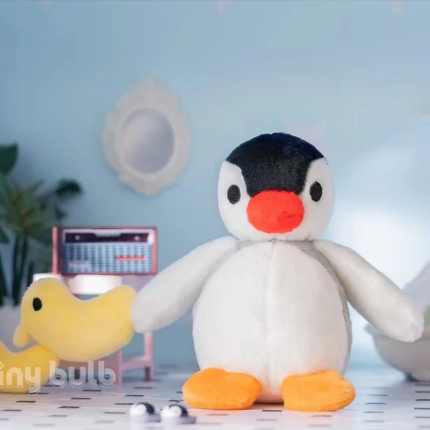 Genuine Pingu Plays My Day Fish Goose Series Plush Doll Action Figure ...