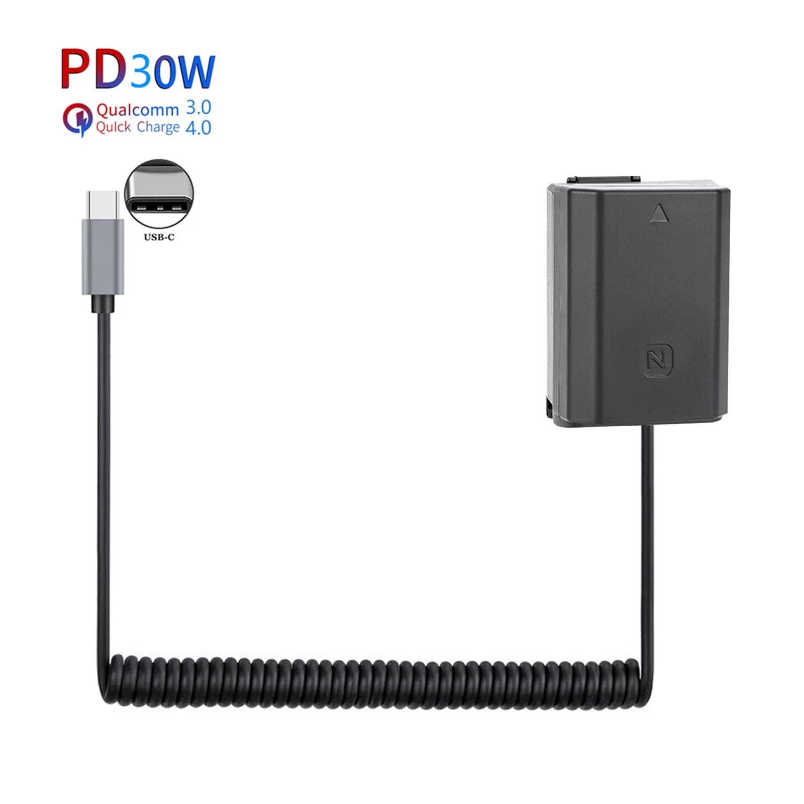 PD USB C NPFZ100 NP FZ100 Dummy Battery DC Power AC Adapter for Sony ...