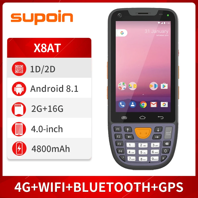 Supoin-X8AT-Industrial-Pad-PDA-Handheld-Terminal-Bluetooth-WIFI-Data ...