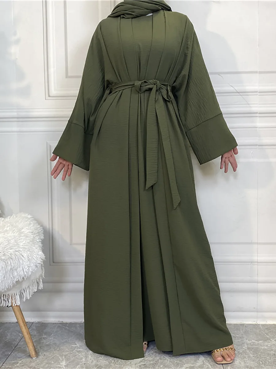 Muslim woman modest Abaya suit with hijab complete Turkish Muslim Abaya ...