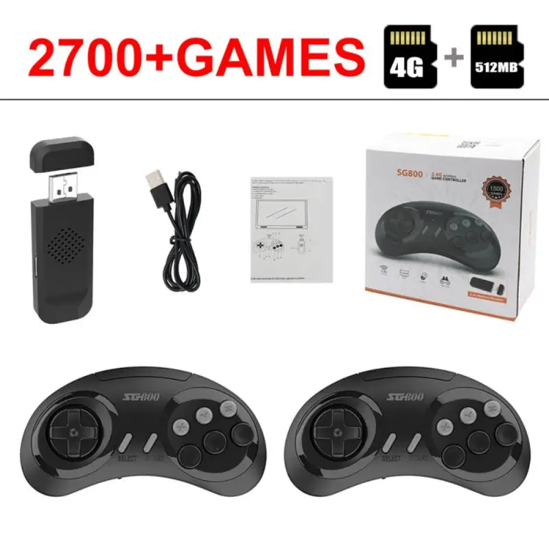 SG800-MD-Sega-Console-16-Bits-Wireless-Game-Console-U-box-For-Sega ...