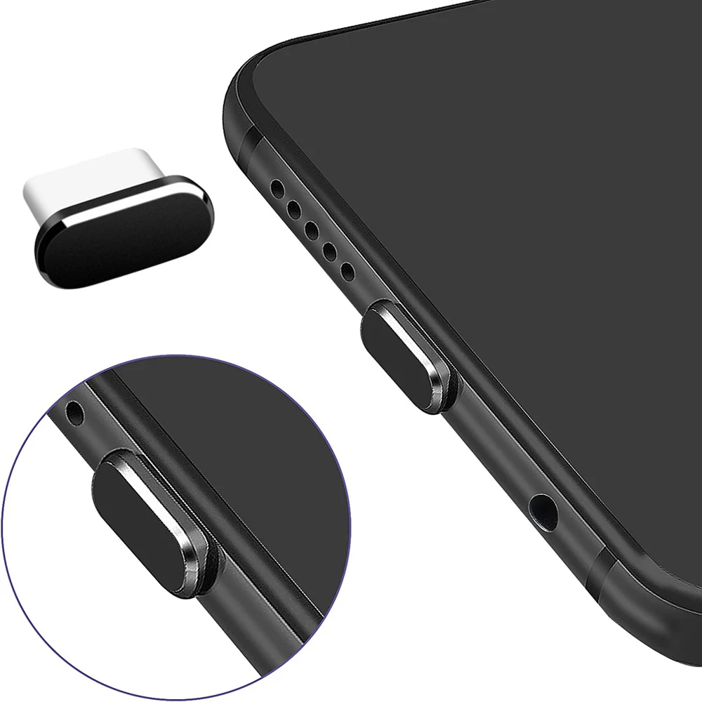 5PcsType-C-Metal-Dust-Plug-for-Mobile-Phone-USB-C-Charging-Port ...