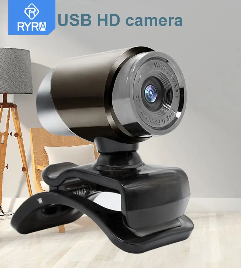 RYRA-USB-Webcam-CMOS-300k-HD-Web-Cam-Computer-Laptop-PC-360-Degree ...