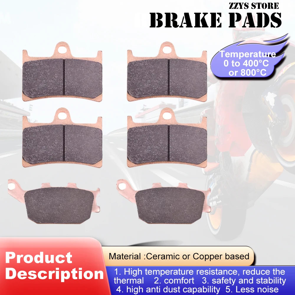 Front Rear Brake Pads Disc Set For YAMAHA MT09 MT 09 MT-09 Tracer 900 ...