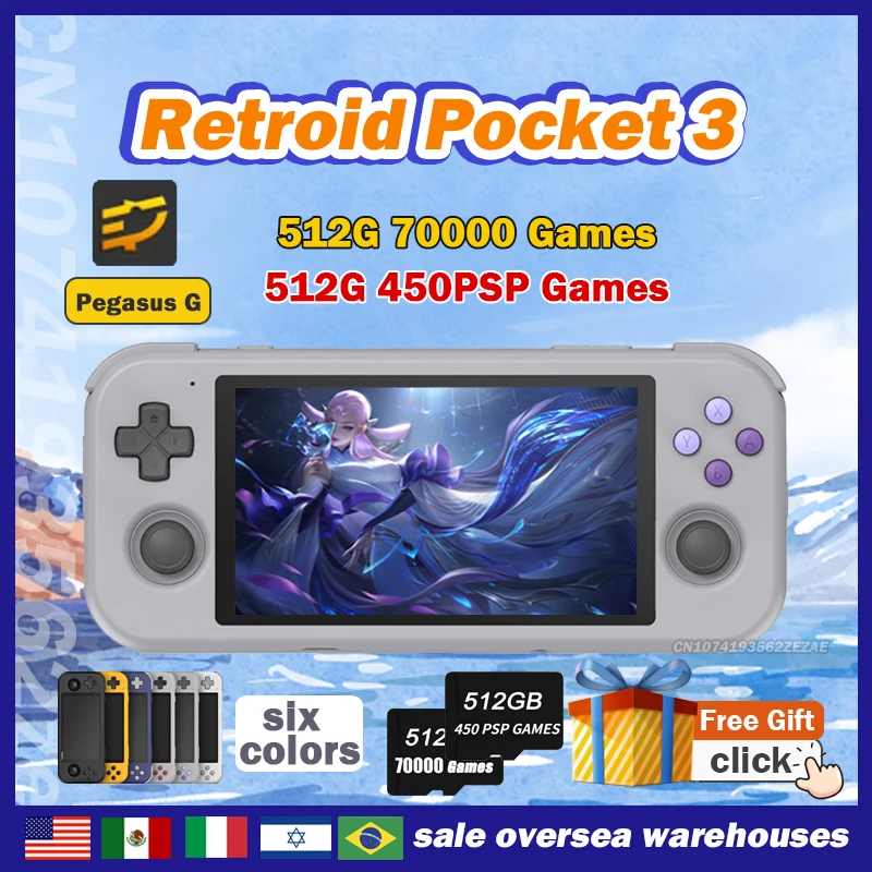 Retroid-Pocket-3-Handheld-Game-Console-4-7-Touch-Screen-Android-11-3G ...