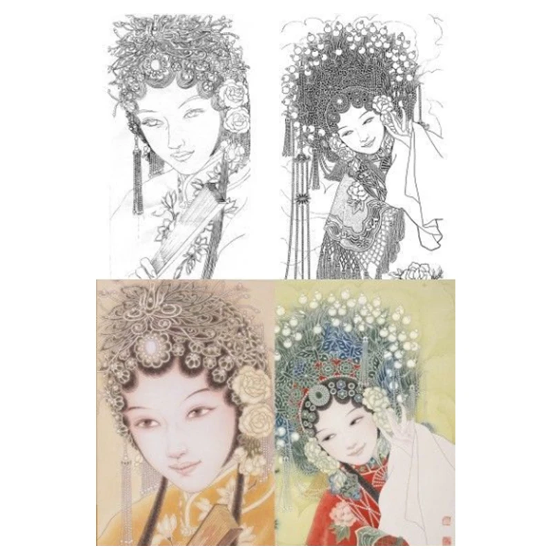 Chinese Geisha Drawing