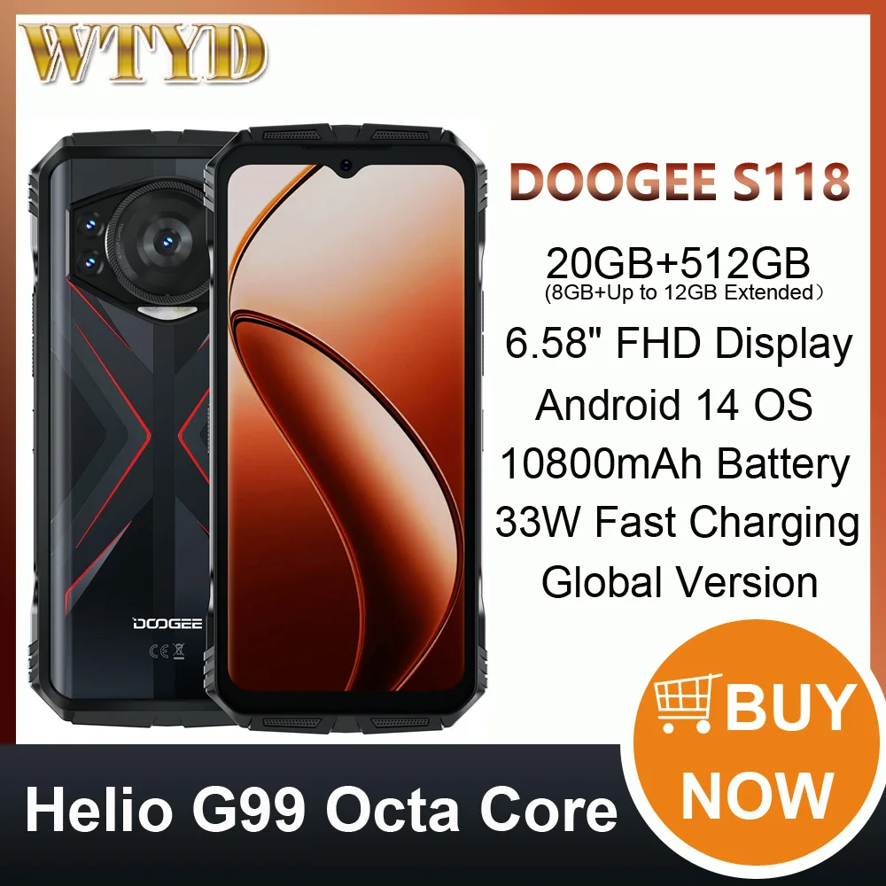 DOOGEE-S118-Rugged-Phone-20GB-512GB-50MP-Camera-6-58-Android-14 ...