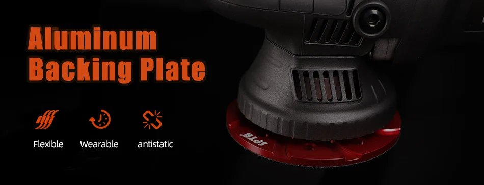 SPTA 5 Inch DA Backing Plate Aluminum Backer Pad For 125MM Polish Pad ...